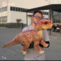 China Customizable Interactive Baby Dinosaur Hand Puppet with Steel Frame for Theme Parks & Educational Events for sale