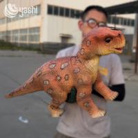 China Customizable Interactive Baby Dinosaur Hand Puppet with Steel Frame for Theme Parks & Educational Events for sale