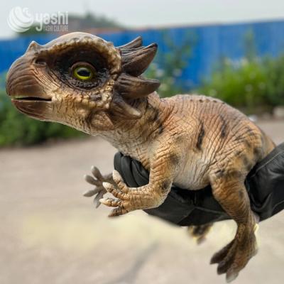 China Customizable Interactive Baby Dinosaur Hand Puppet with Steel Frame for Theme Parks & Educational Events for sale