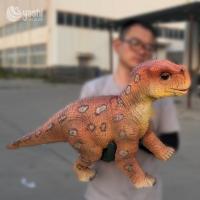 China Customizable Interactive Baby Dinosaur Hand Puppet with Steel Frame for Theme Parks & Educational Events for sale