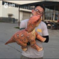 China Customizable Interactive Baby Dinosaur Hand Puppet with Steel Frame for Theme Parks & Educational Events for sale