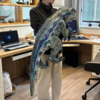 China Silicone Baby Velociraptor Hand Puppet Interactive 100*25*40CM for sale