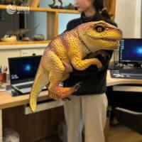 China Customizable Multi-Layer Silicone Dinosaur Hand Puppet with Rust-Proof Steel Frame for Theme Parks & Education for sale