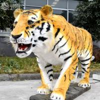 China Lifelike Tiger Model 2-10 Meters with Moving Sound Effects for Amusement Parks and Zoos for sale