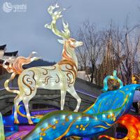 China Outdoor LED Christmas Reindeer Lantern 110/220V For Exhibition Halls for sale