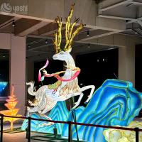 China Outdoor LED Christmas Reindeer Lantern 110/220V For Exhibition Halls for sale