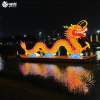 China LED Lighting Chinese Festival Lantern With Rust Proof Steel Internal Frame for sale
