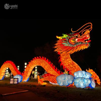 China LED Lighting Chinese Festival Lantern With Rust Proof Steel Internal Frame for sale