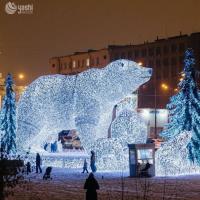 China Customizable Outdoor Reindeer LED Lights for Christmas and New Year Festivities for sale