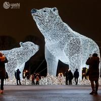 China Customizable Outdoor Reindeer LED Lights for Christmas and New Year Festivities for sale