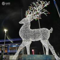 China Customizable Outdoor Reindeer LED Lights for Christmas and New Year Festivities for sale