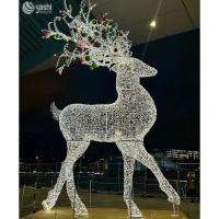 China Customizable Outdoor Reindeer LED Lights for Christmas and New Year Festivities for sale