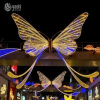 China LED Butterfly Sculpture Holiday Lights Decoration Handcrafted for Street for sale