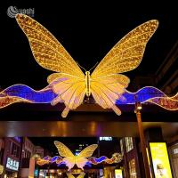 China LED Butterfly Sculpture Holiday Lights Decoration Handcrafted for Street for sale