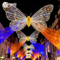 China LED Butterfly Sculpture Holiday Lights Decoration Handcrafted for Street for sale