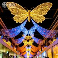 China LED Butterfly Sculpture Holiday Lights Decoration Handcrafted for Street for sale