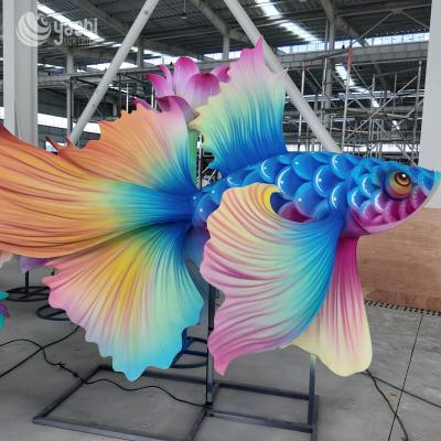 China Outdoor Decorative Chinese Fish Lantern 150CM for Lantern Festival for sale
