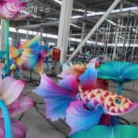 China Outdoor Decorative Chinese Fish Lantern 150CM for Lantern Festival for sale