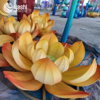 China Customizable 100CM Outdoor Artificial Lotus LED Lantern with 2700K-6000K Color Temperature for Festival Displays for sale
