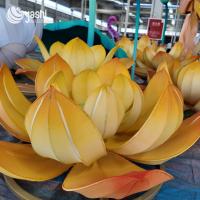 China Customizable 100CM Outdoor Artificial Lotus LED Lantern with 2700K-6000K Color Temperature for Festival Displays for sale