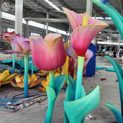 China Outdoor Garden Floral Zigong Lantern for Traditional Chinese Festivals for sale