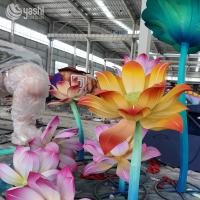 China New Year Party Chinese Lotus Lanterns Handcrafted Detachable 100CM for sale