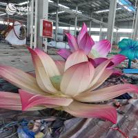 China New Year Party Chinese Lotus Lanterns Handcrafted Detachable 100CM for sale