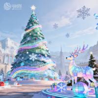 China Customizable Large Outdoor Christmas Tree Decorations for Shopping Mall and Party Decor for sale