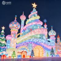China Christmas Outdoor Decorations - LED Lighted Christmas Tree Snowman Sculpture Lanterns for sale