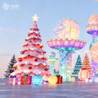 China Large outdoor Christmas tree decorative lanterns are used for Christmas decorations and party decorations for sale