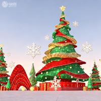 China High-Quality Christmas Tree Lanterns for Large Shopping Mall Decorations and New Year Decor for sale