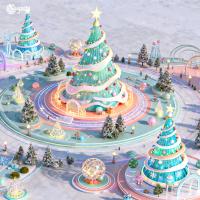 China Premium Christmas Tree Lanterns for Mall Decorations and New Year Celebrations for sale