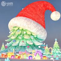China Handmade Christmas Tree Lanterns for Christmas Light Shows and Festive Lighting Displays for sale