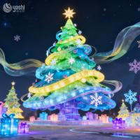 China Handmade Christmas Tree Lanterns for Christmas Light Shows and Festive Lighting Displays for sale