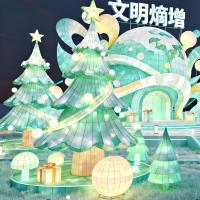 China Handmade Christmas Tree Lanterns for Christmas Light Shows and Festive Lighting Displays for sale