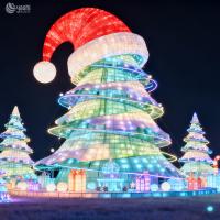 China Handmade Christmas Tree Lanterns for Christmas Light Shows and Festive Lighting Displays for sale
