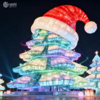 China Artisan Christmas Tree Lanterns for Holiday Light Festivals and Christmas Exhibitions for sale