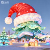 China Artisan Christmas Tree Lanterns for Holiday Light Festivals and Christmas Exhibitions for sale