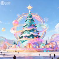 China Christmas Tree Archway LED Lighting for Outdoor Decorations and Large Amusement Parks for sale