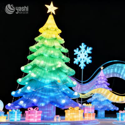 China Chinese Outdoor Large-Scale Christmas Tree Decorative Lanterns - Customizable Sizes for sale