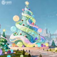 China Chinese Outdoor Large-Scale Christmas Tree Decorative Lanterns - Customizable Sizes for sale