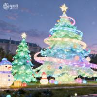 China Christmas Tree-shaped Decorative LED Outdoor Lighting Fixtures for Amusement Park Decoration for sale