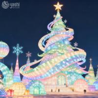 China Custom Walk-through Giant Christmas Tree Light Sculpture, Outdoor Waterproof LED Christmas Tree Lantern for Shopping Mall Festival Light Show for sale