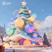 China Custom Walk-through Giant Christmas Tree Light Sculpture, Outdoor Waterproof LED Christmas Tree Lantern for Shopping Mall Festival Light Show for sale