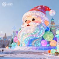China Santa Claus Decorative Lantern - Passage Door-Shaped Sculpture Outdoor LED Lighting Fixture for sale