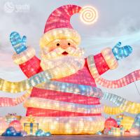 China Santa Claus Decorative Lantern - Passage Door-Shaped Sculpture Outdoor LED Lighting Fixture for sale