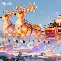 China Artificial Christmas Reindeer, Sleigh Decorative Lanterns, and Christmas Outdoor-themed Lanterns for sale