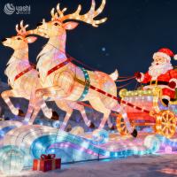 China Artificial Christmas Reindeer, Sleigh Decorative Lanterns, and Christmas Outdoor-themed Lanterns for sale