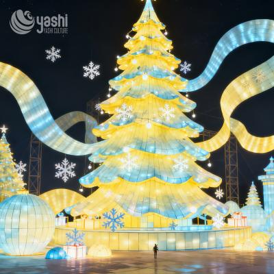 China Large-Scale Artificial Christmas Tree Decorative Lanterns for Sale - Customizable in Size and Color for sale
