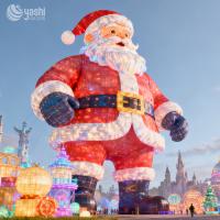 China Outdoor Themed Park Decorative Lanterns - Santa Claus Sculptural Lanterns for sale